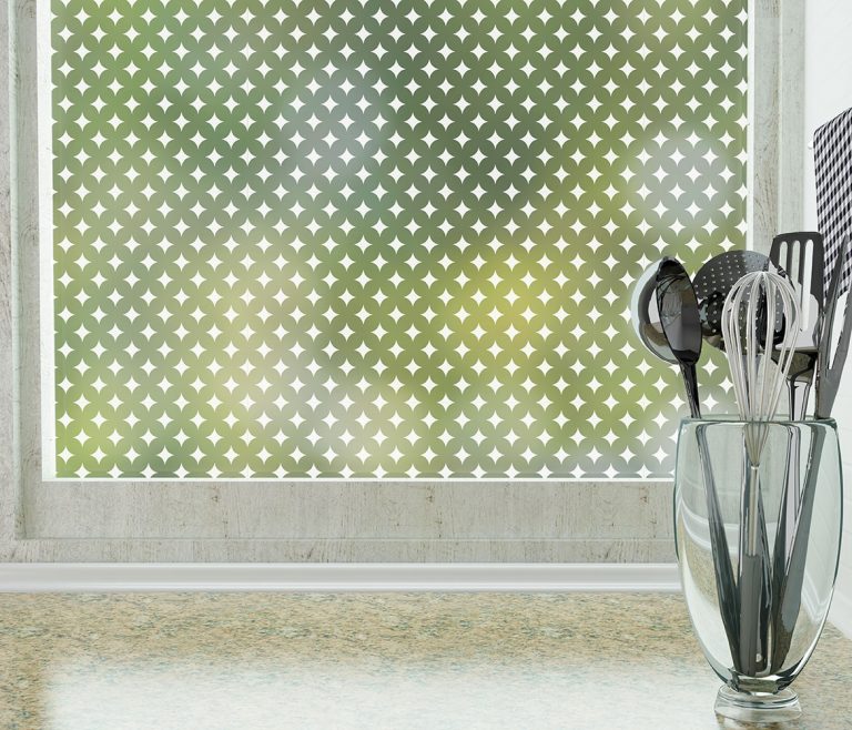 Diamonds Patterned Privacy Window Film | Modern Window Film